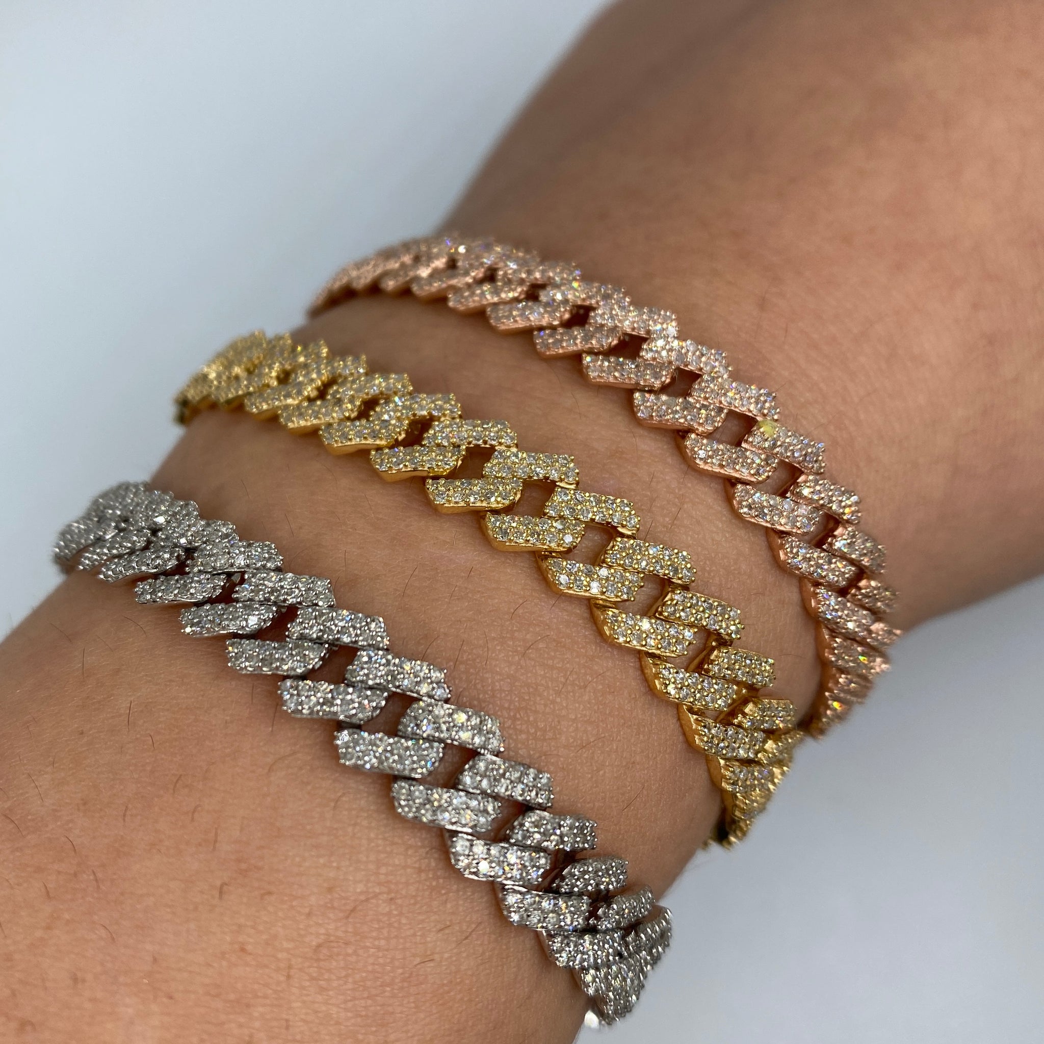 10K 8MM Cuban Link Diamond Bracelet 7-8" – Jason's Jewelry Creations