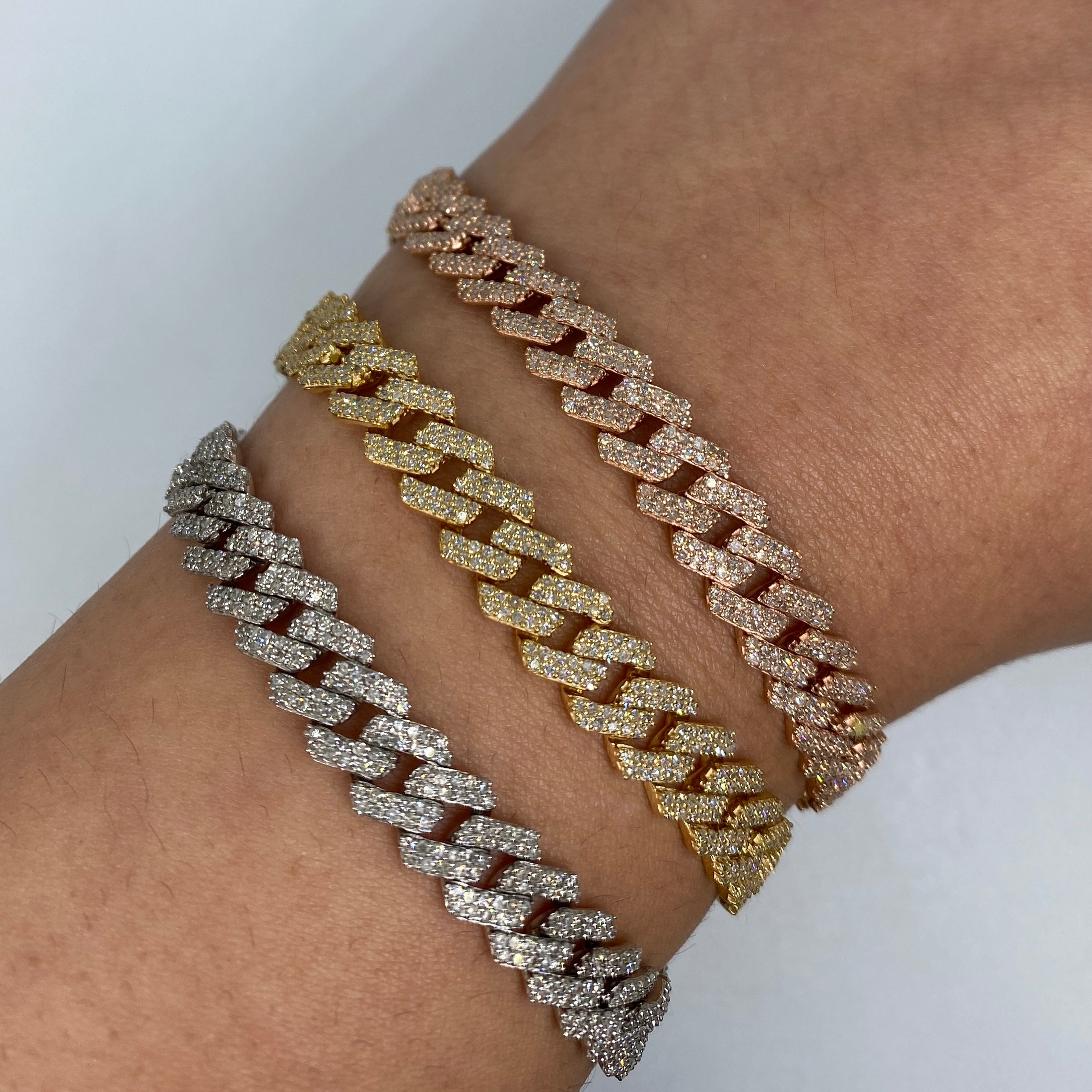 10K 8MM Cuban Link Diamond Bracelet 7-8" – Jason's Jewelry Creations